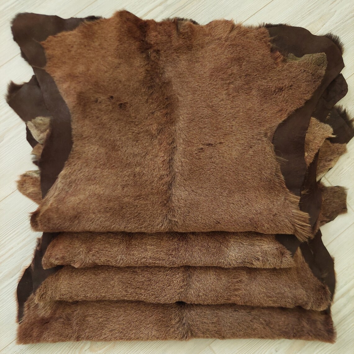 Genuine Rassado Short Fur Sheepskin, Natural Garment Shearling Hides ...