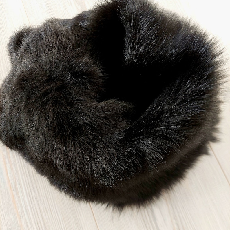 Genuine Black Toscana Shearling, Soft Toscana Hairy Sheepskin Fur Hide ...