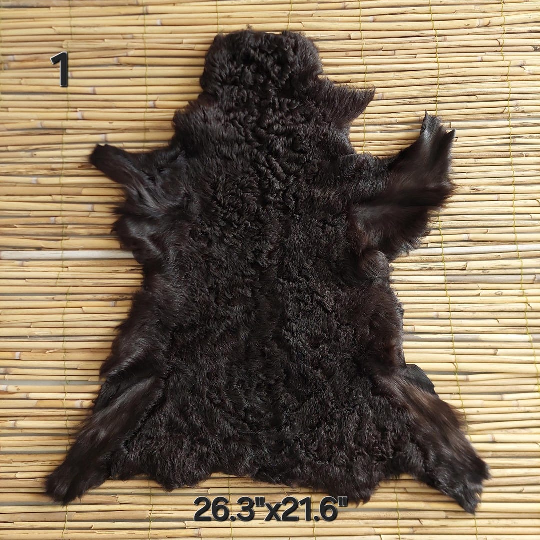 Genuine Brown Karakul Lambskin Fur, Lux Swakara Astrakhan Lambskin ...