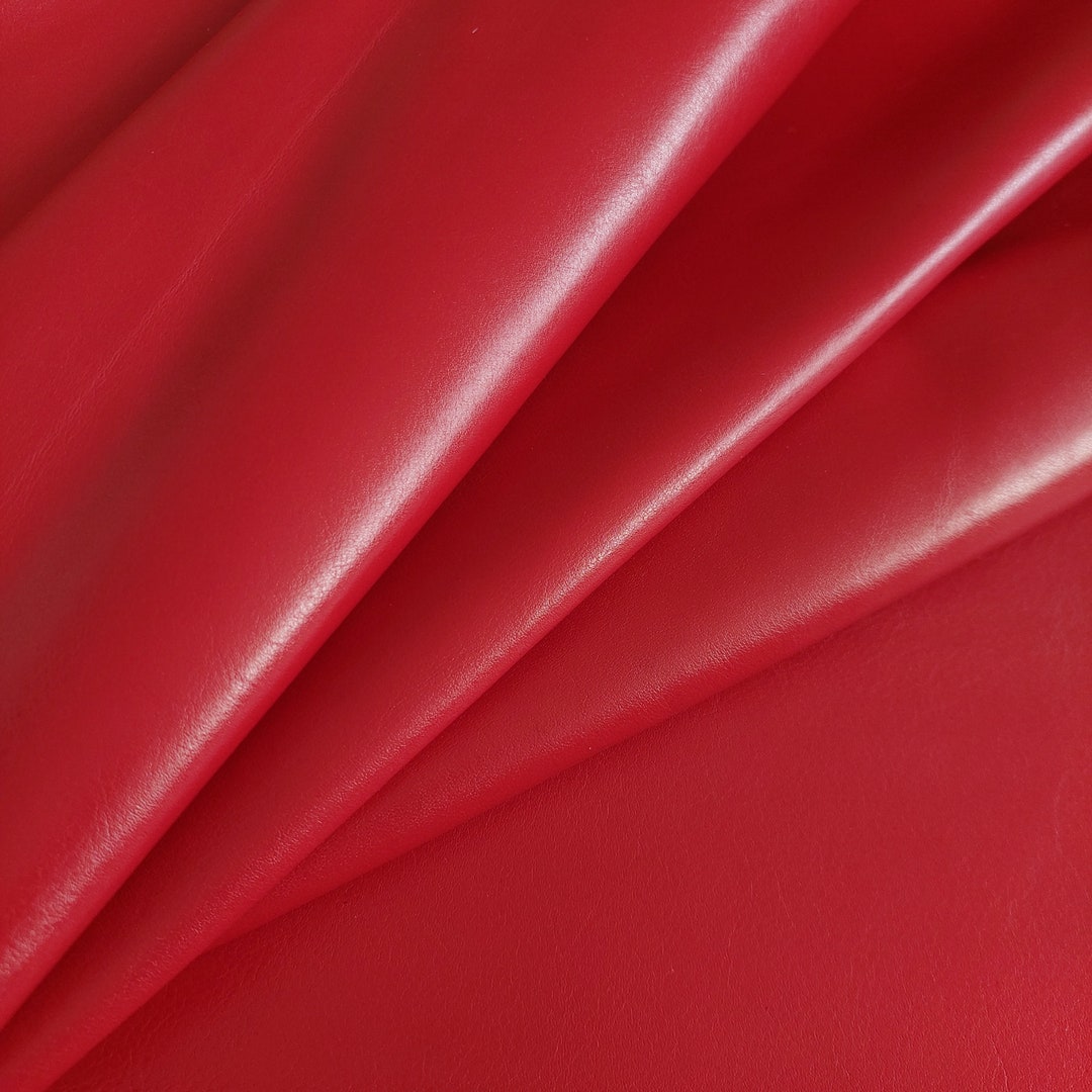 Premium Quality Red Soft Nappa Cow Leather 3oz 19sqft, Full Grain ...