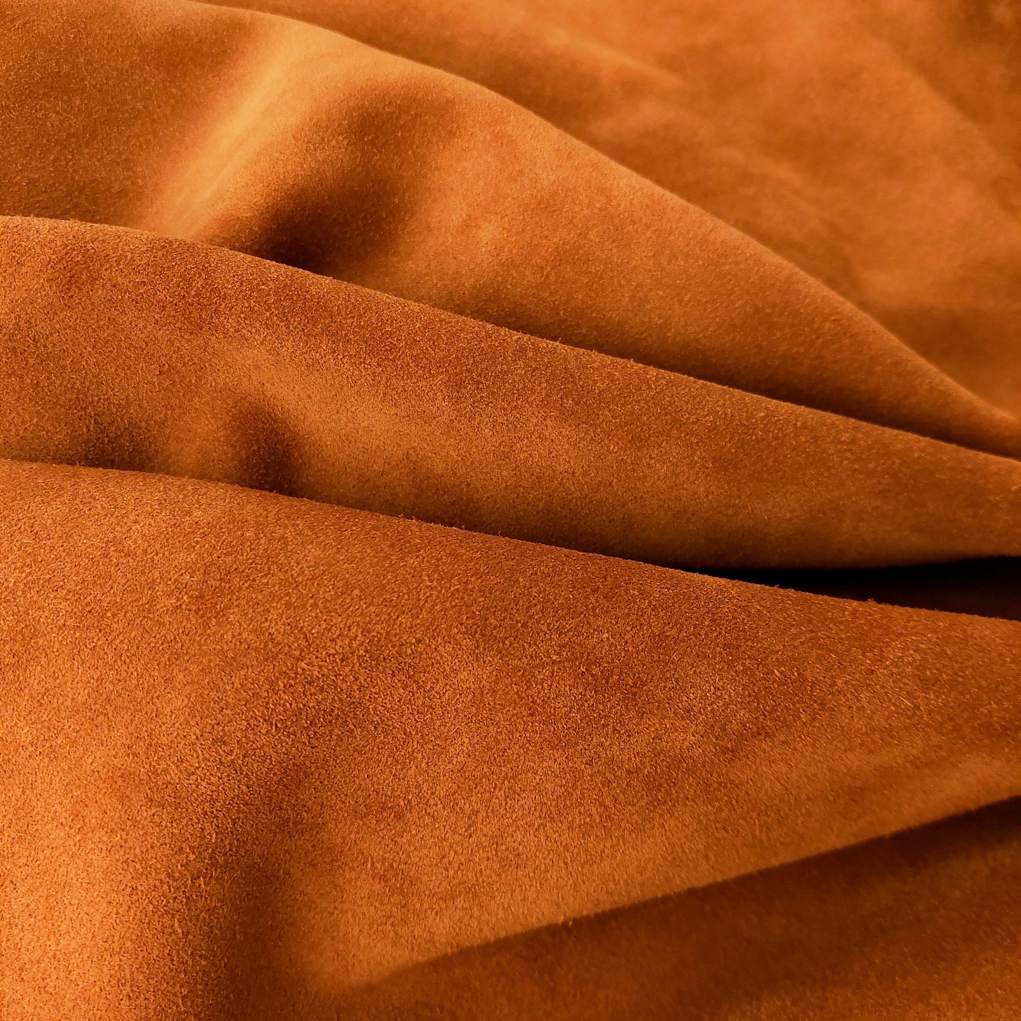 Premium Lux SUEDE Leather, Tan Cow Split Velour Suede 4 4.5 Oz for ...