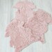 Genuine Pink Curly Sheepskin Tigrado Throw Rug, Super Soft Silky ...