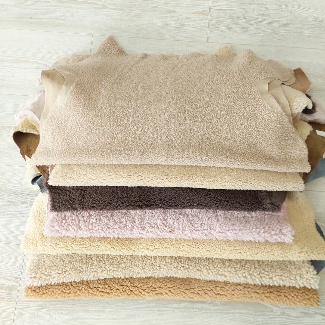 Curly Merino Sheepskin Hide: Natural Shearling Leather for Upholstery ...
