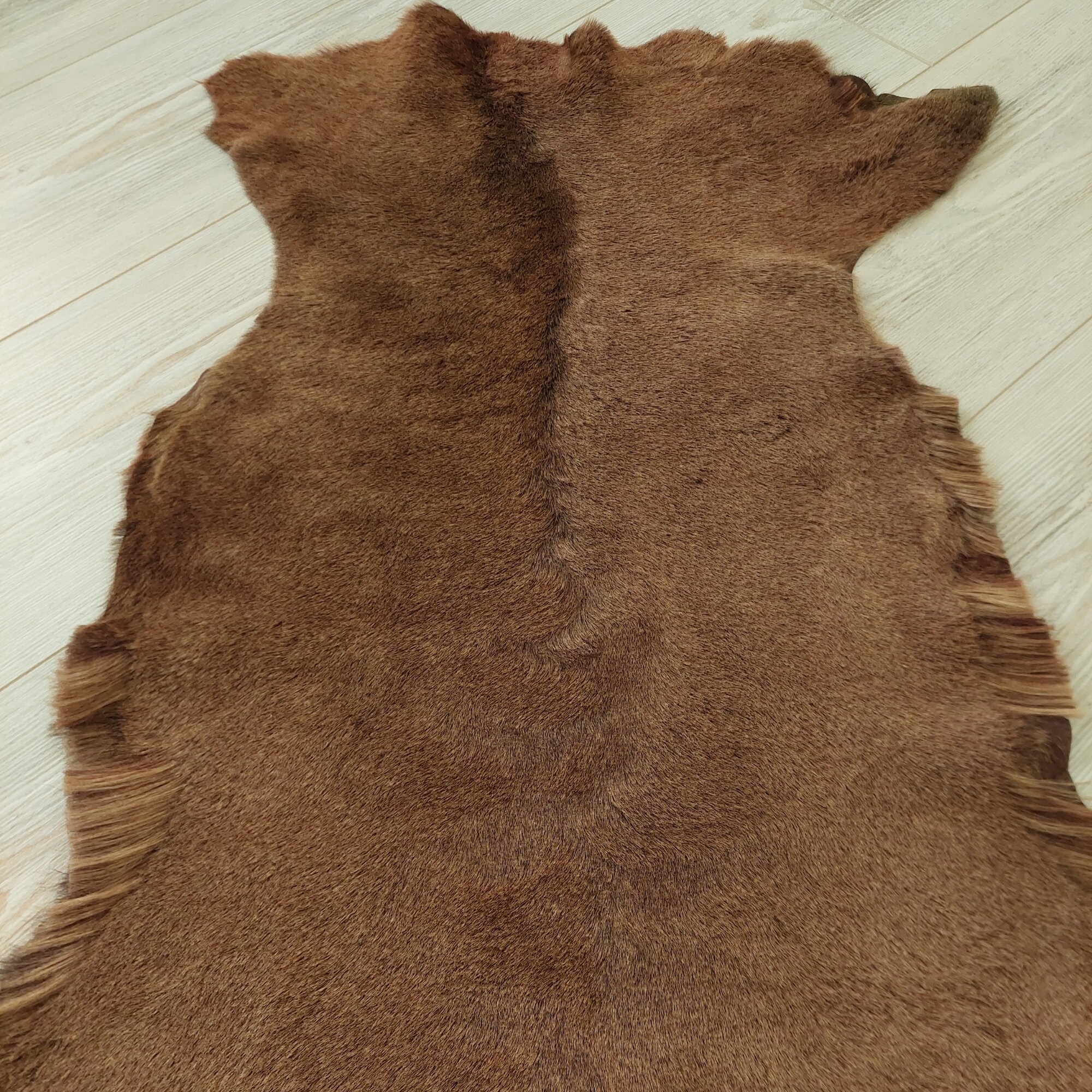 Genuine Rassado Short Fur Sheepskin, Natural Garment Shearling Hides ...