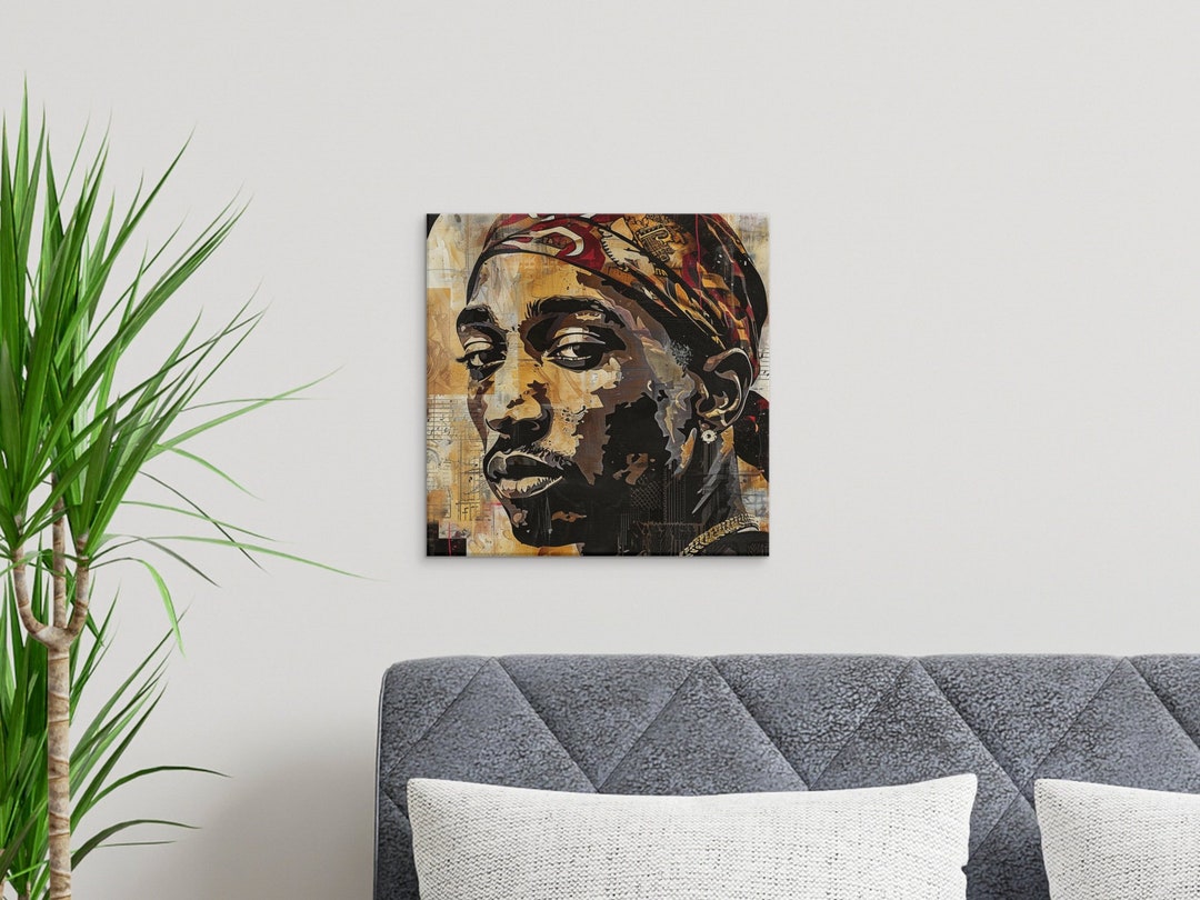 Tupac Hip Hop Legend Digital Art Print, Urban Street Style Poster ...
