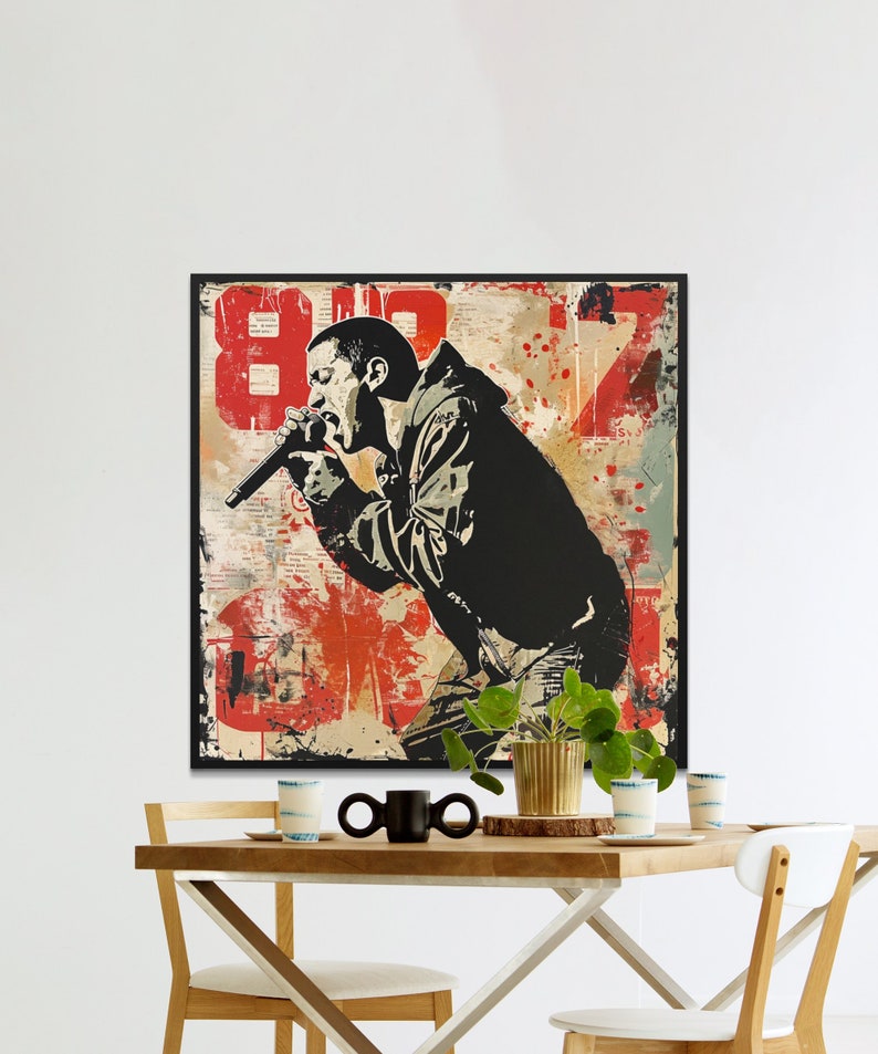 Urban Street Eminem Art Digital Print, Vocalist Music Performance ...