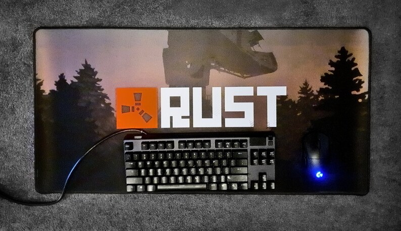 Rust Desk Mat, Rust Dish Art, 80x40cm / 31.5in X 15.5in, Mouse Pad, Deskmat, Gaming, Rust Merch ...