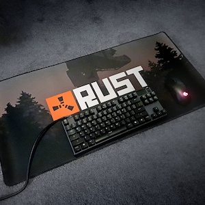 Rust Desk Mat, Rust Dish Art, 80x40cm / 31.5in X 15.5in, Mouse Pad ...