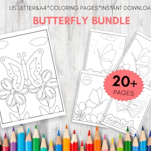 Butterfly Coloring Pages Activity Book|| Coloring Pages for Kids ...