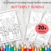 Butterfly Coloring Pages Activity Book Coloring Pages for Kids Children ...