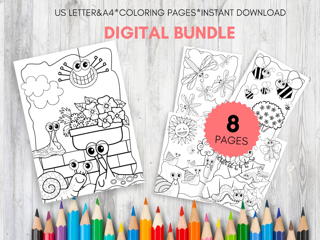 Bug Coloring Activity Book|| Coloring Pages for Kids || Children's ...