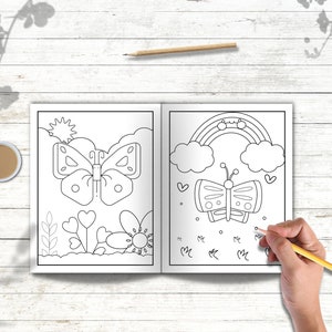 Butterfly Coloring Pages Activity Book|| Coloring Pages for Kids ...