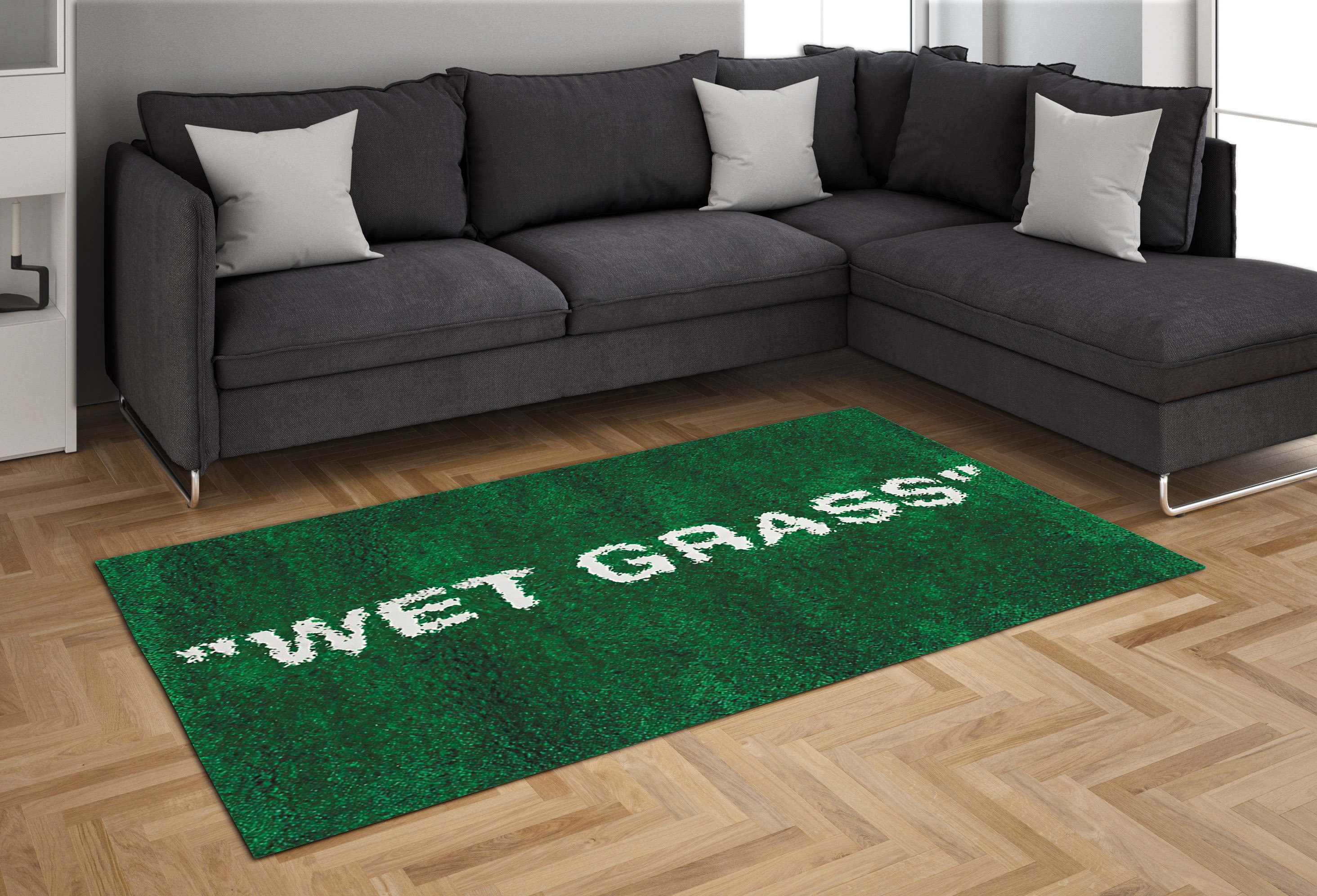 Wet Grass Rug,wet Grass Decor,decorative Rug,green Grass,home Gift ...
