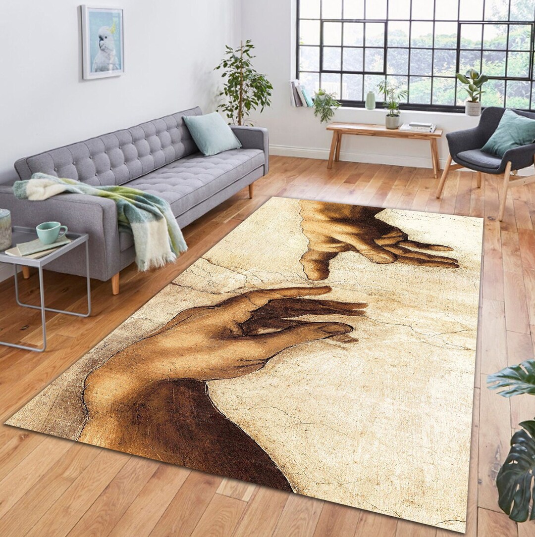 Michelangelo,spiritual Classical Rug, Popular Rug, Michelangelo,the ...