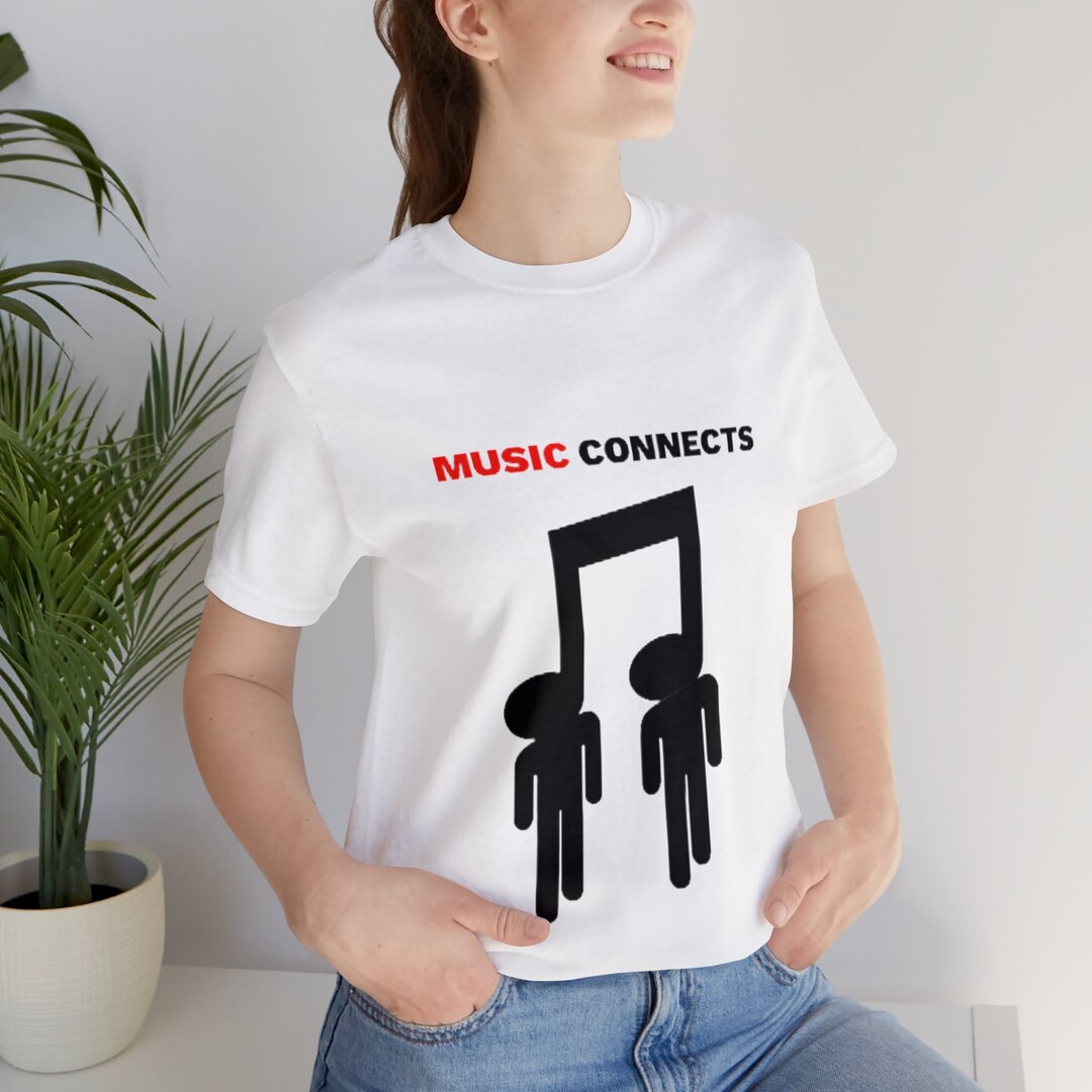 Music Connects T-shirt, Unisex, Music Lovers Shirt, Graphic Design ...