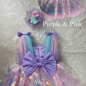 Purple Mermaid Costume.mermaid Dress ,baby Girl Dress Special Occasion ...