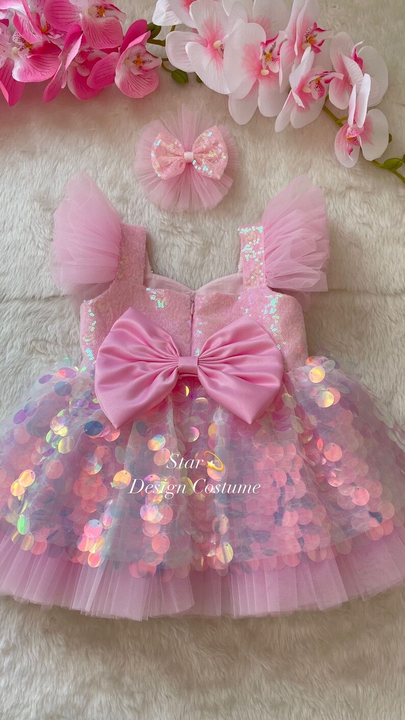 Handmade Sequin Mermaid Costume Dress, Baby Girl Party - Etsy