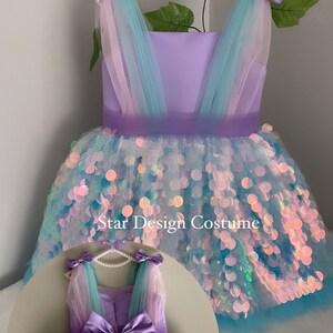Purple Mermaid Costume.mermaid Dress ,baby Girl Dress Special Occasion ...