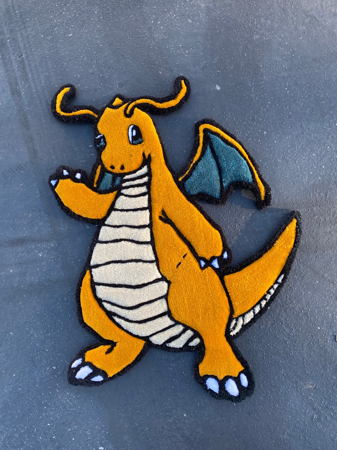 Custom Hand-tufted Dragonite Rug - Etsy