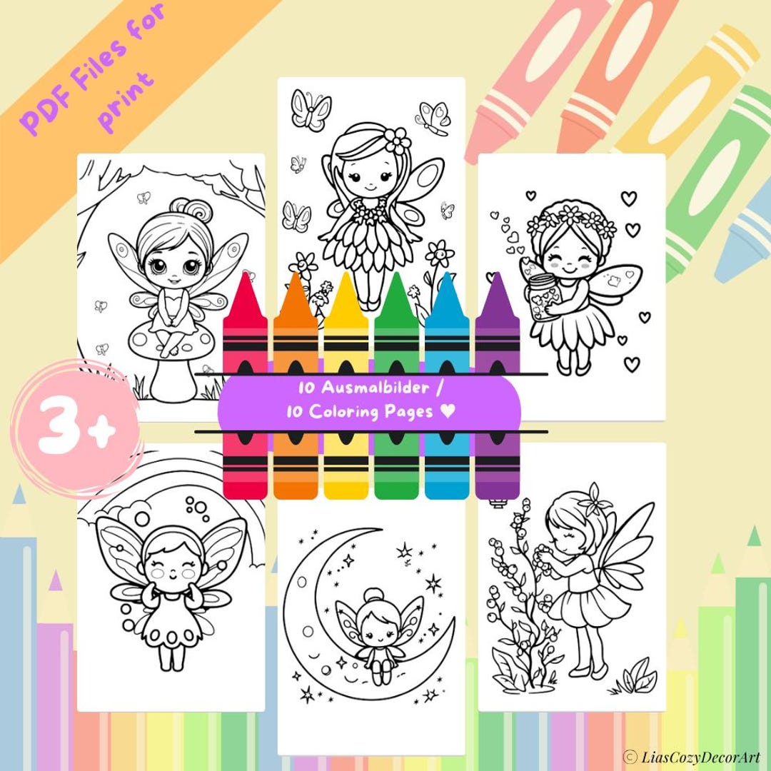 Printable Fairy Coloring Pages, Kawaii Coloring, Printable Color Pages ...