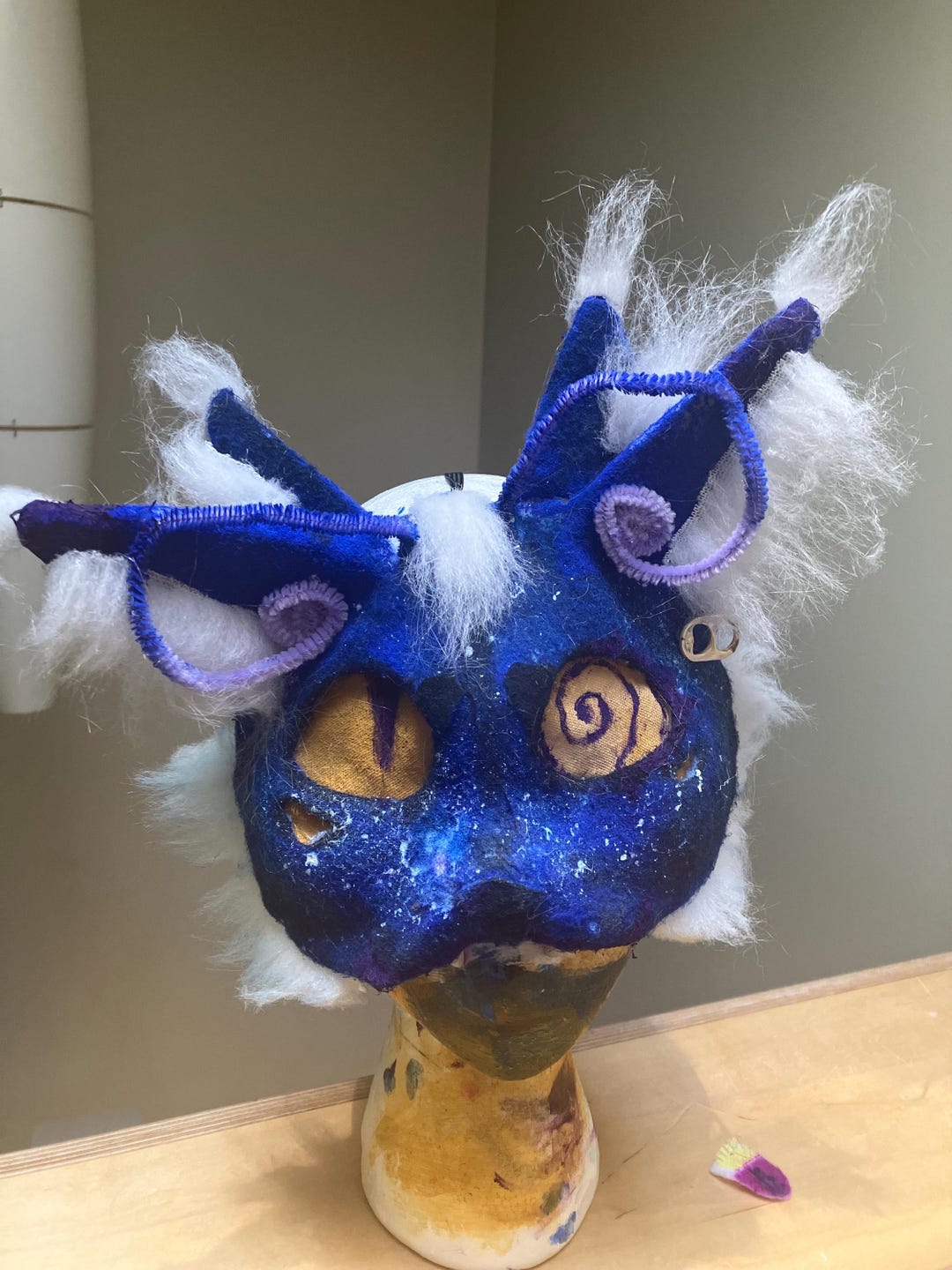 Handmade Warrior Cat Mask Alien Cat Mask for Clan of Cats Fans Wearable ...