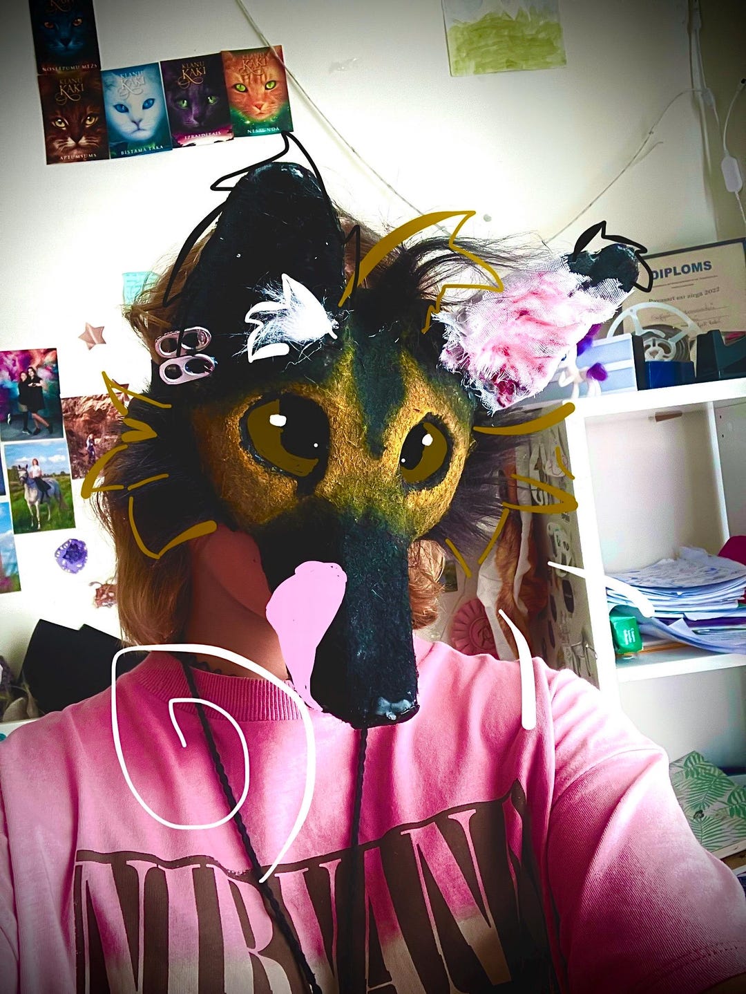 African Wild Dog Animal Mask - Etsy