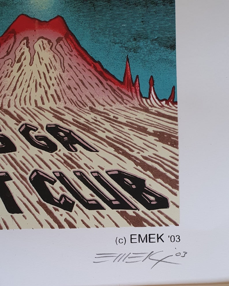 EMEK - Queens of the Stone Age - Dino Girl - 2003 - Etsy