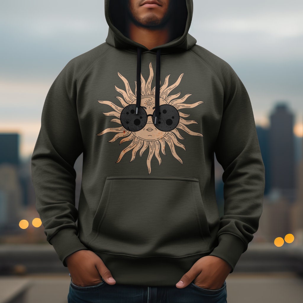 The Eclipse Hoodie, Total Solar Eclipse April 2024 Shirt, Retro Vintage ...