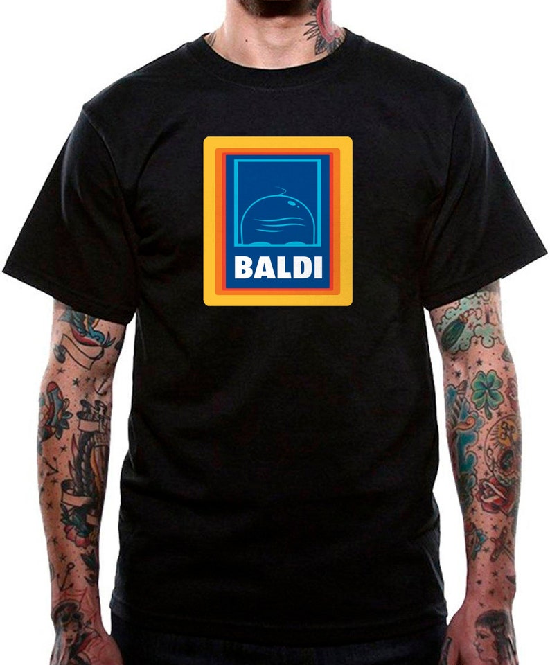 Baldi Aldi Bald Head for Him Gildan Softstyle T-shirt Funny Gift Tee ...