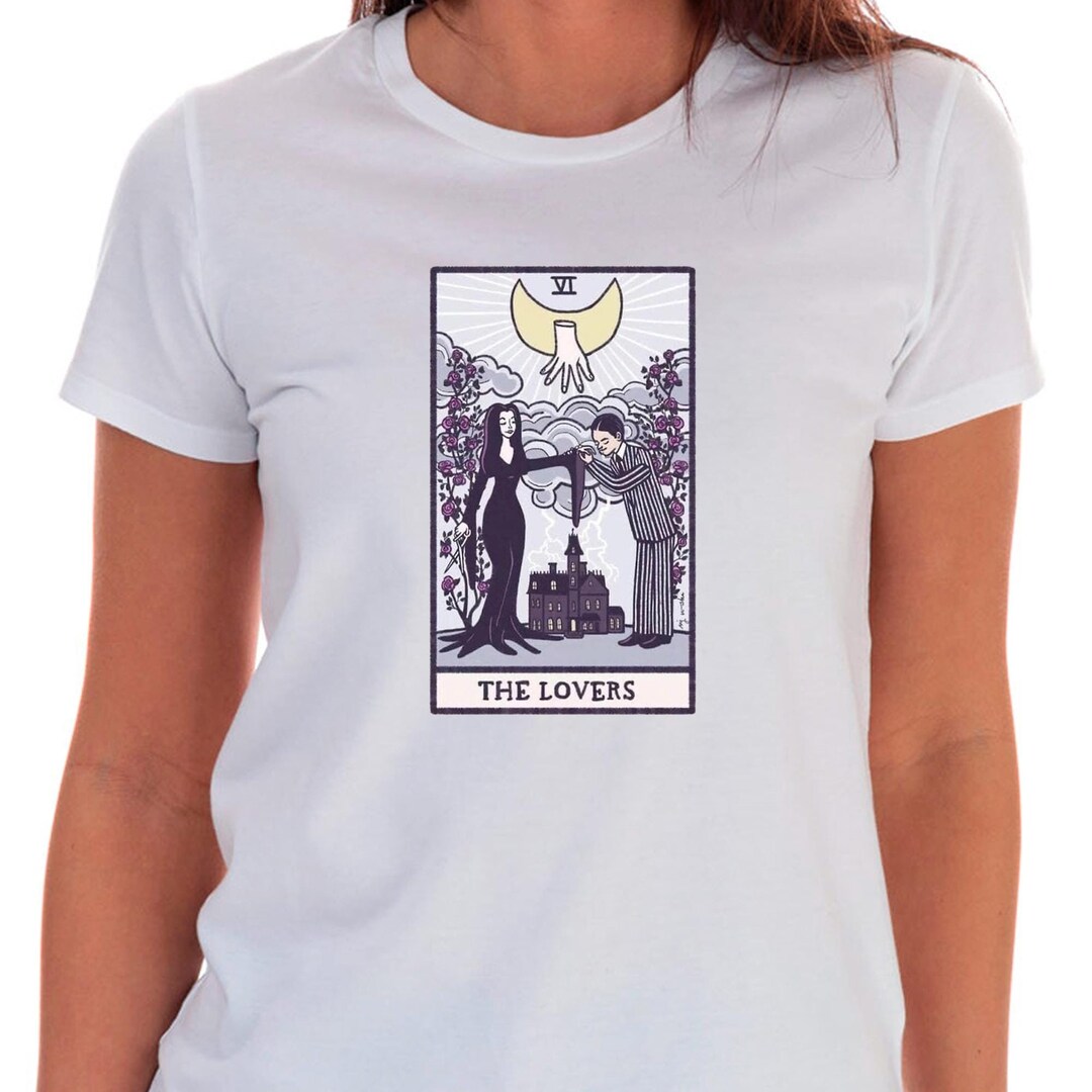The Lovers Addams Family Tarot Card T-shirt Unisex Uneek Tshirt Fun ...