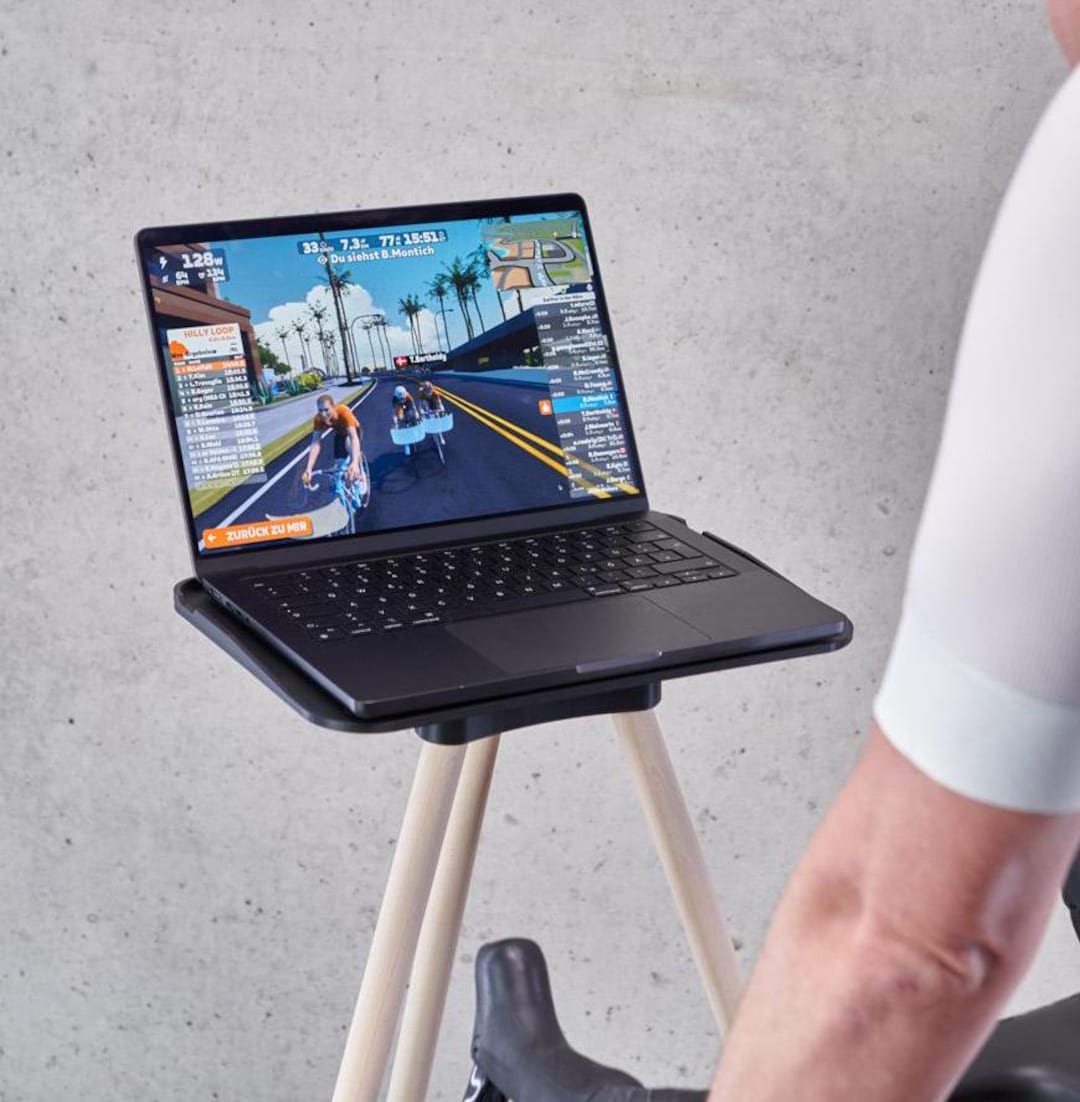 Indoor Bike Trainer Laptop Stand With Wooden Legs, 3D Printing ...