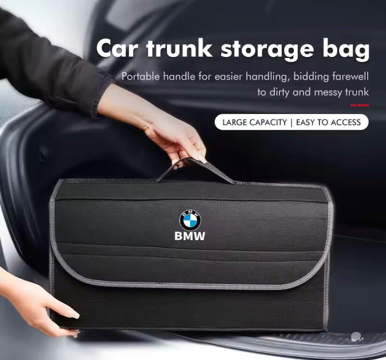 BMW Foldable Car Boot Storage Box Trunk Organiser Large Capacity ...
