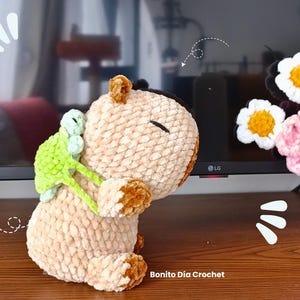 Patrón PDF Capibara Amigurumi - Crochet Fácil con Hilo Chenille ...