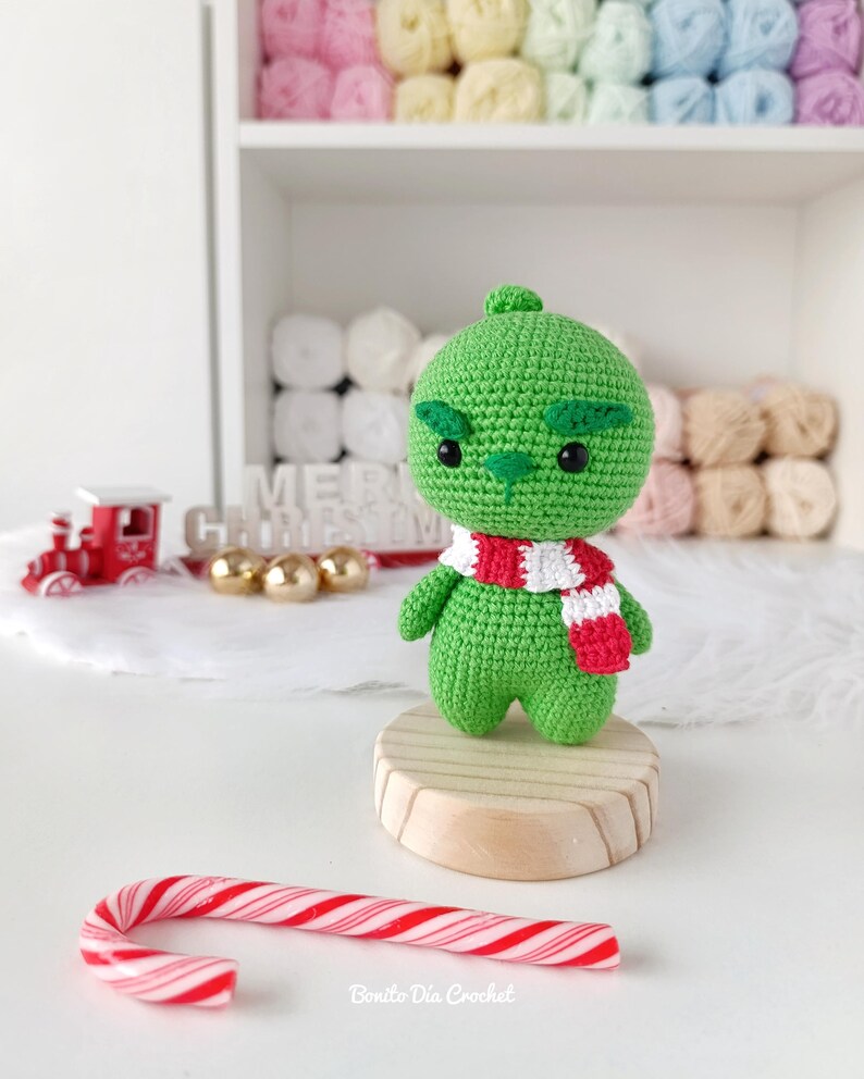 Patrón Mini Grinch Amigurumi PDF – Amigurumis Navidad – Christmas ...