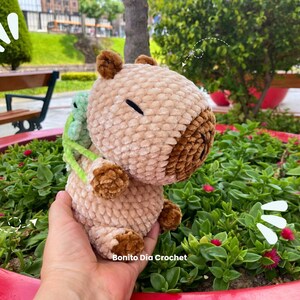 Patrón PDF Capibara Amigurumi - Crochet Fácil con Hilo Chenille ...