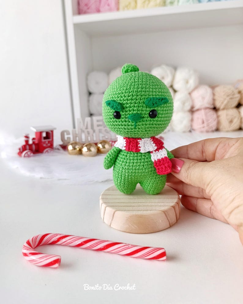 Patrón Mini Grinch Amigurumi PDF – Amigurumis Navidad – Christmas ...