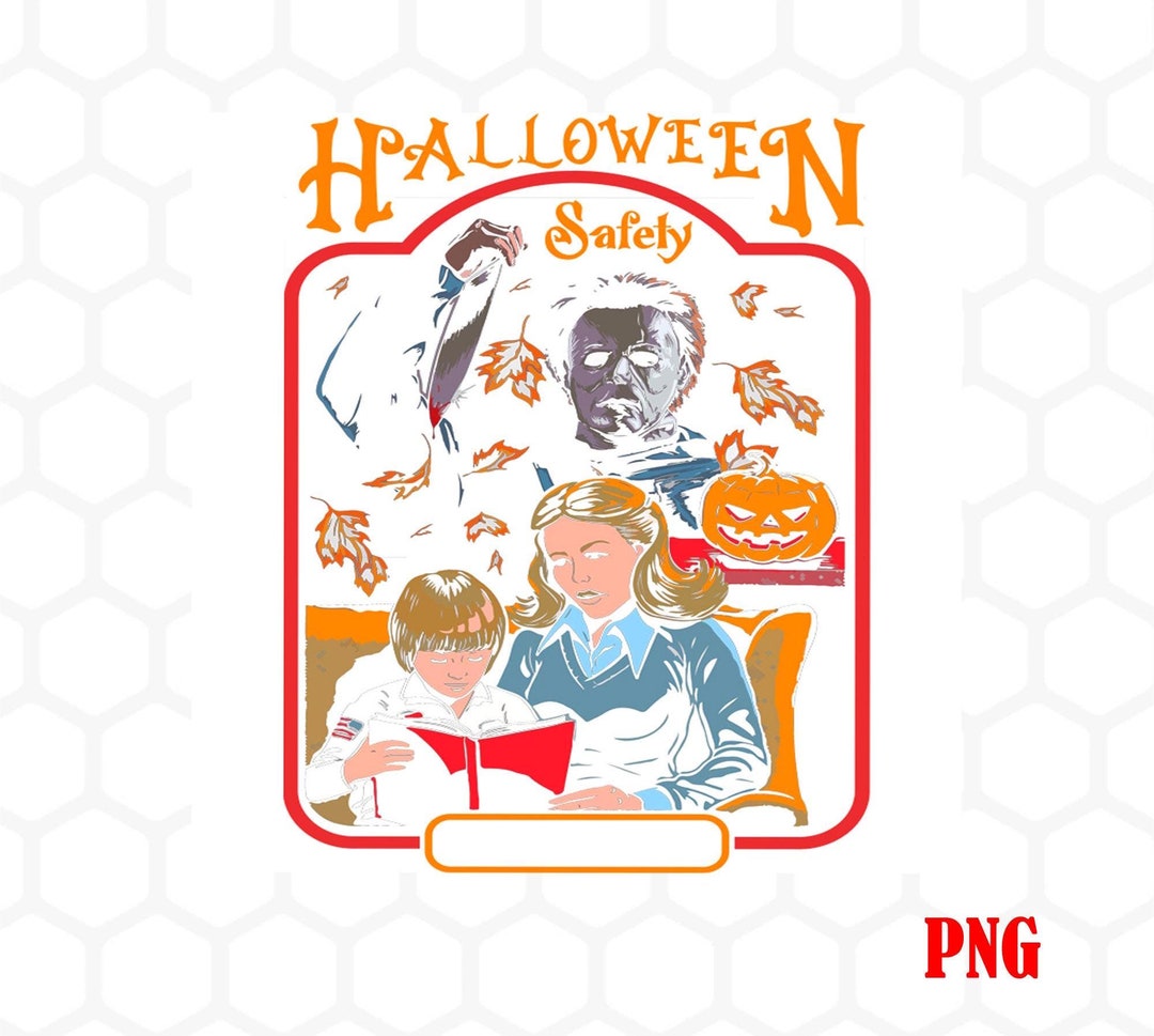 Halloween Safety PNG, Horror Graphic PNG File, Digital Download ...