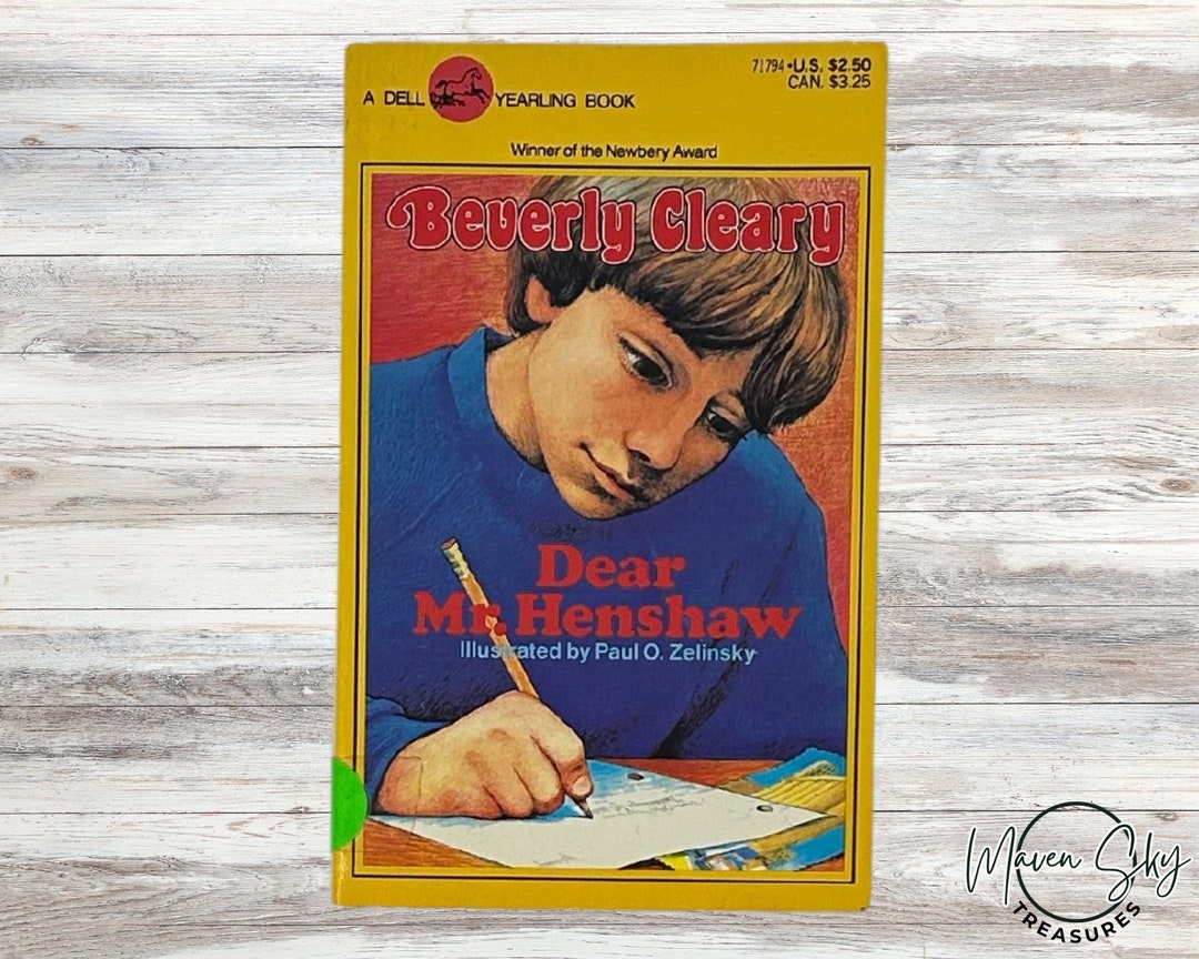 Dear Mr. Henshaw, Beverly Cleary, 1980's Book, Chapter Book, Children's ...