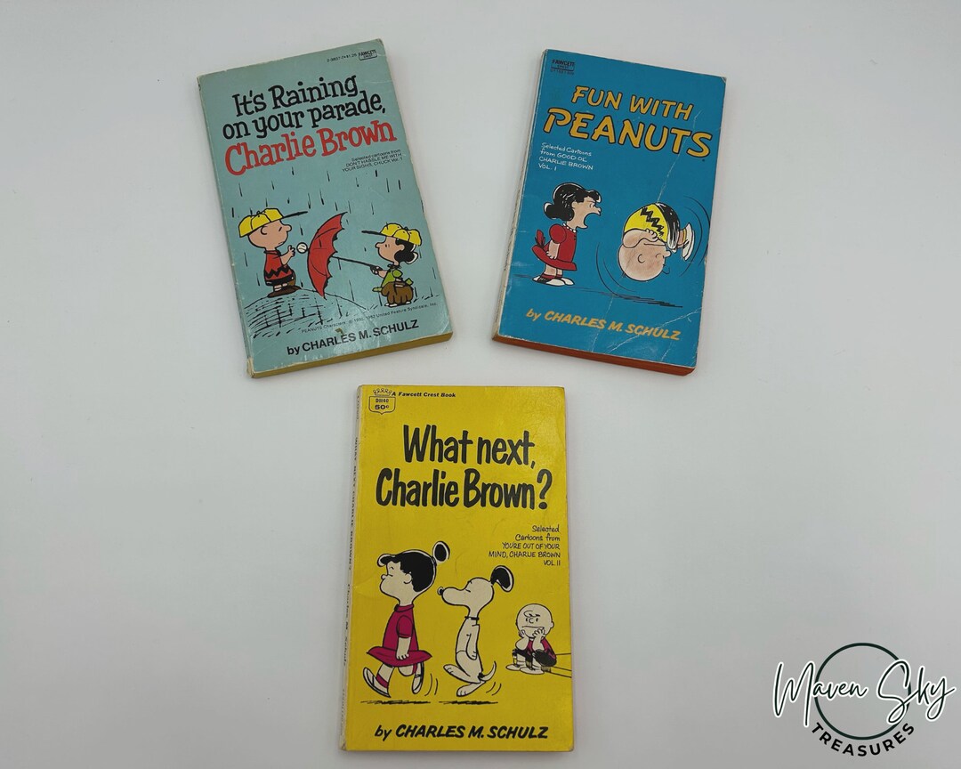 Vintage Charlie Brown Books, What Next, Charlie Brown, Fun With Peanuts ...