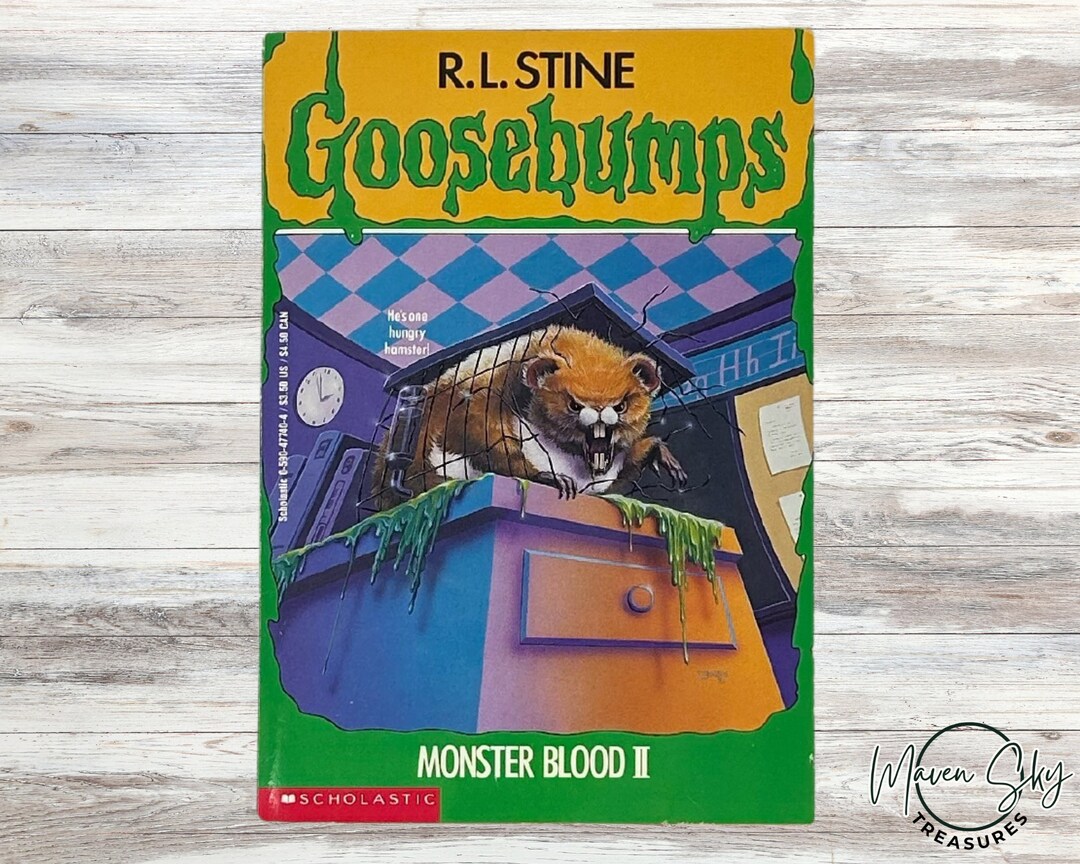 Monster Blood II, R.L. Stine, Goosebumps, 1990's Book, Chapter Book ...
