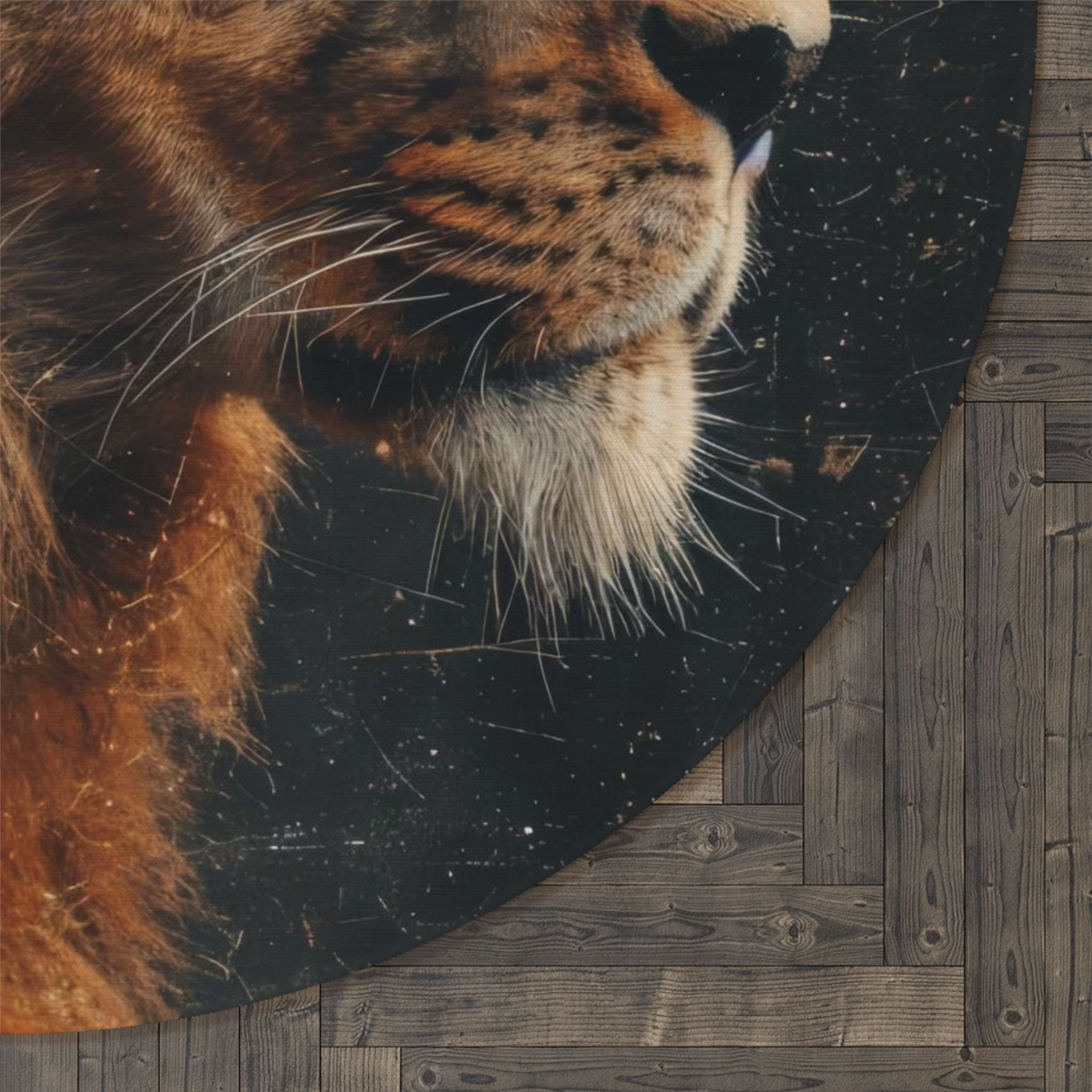 LION RUG Round Lion Rug, Animal Rug, Gift Lion Rug, Black Rug, Cool Rug ...