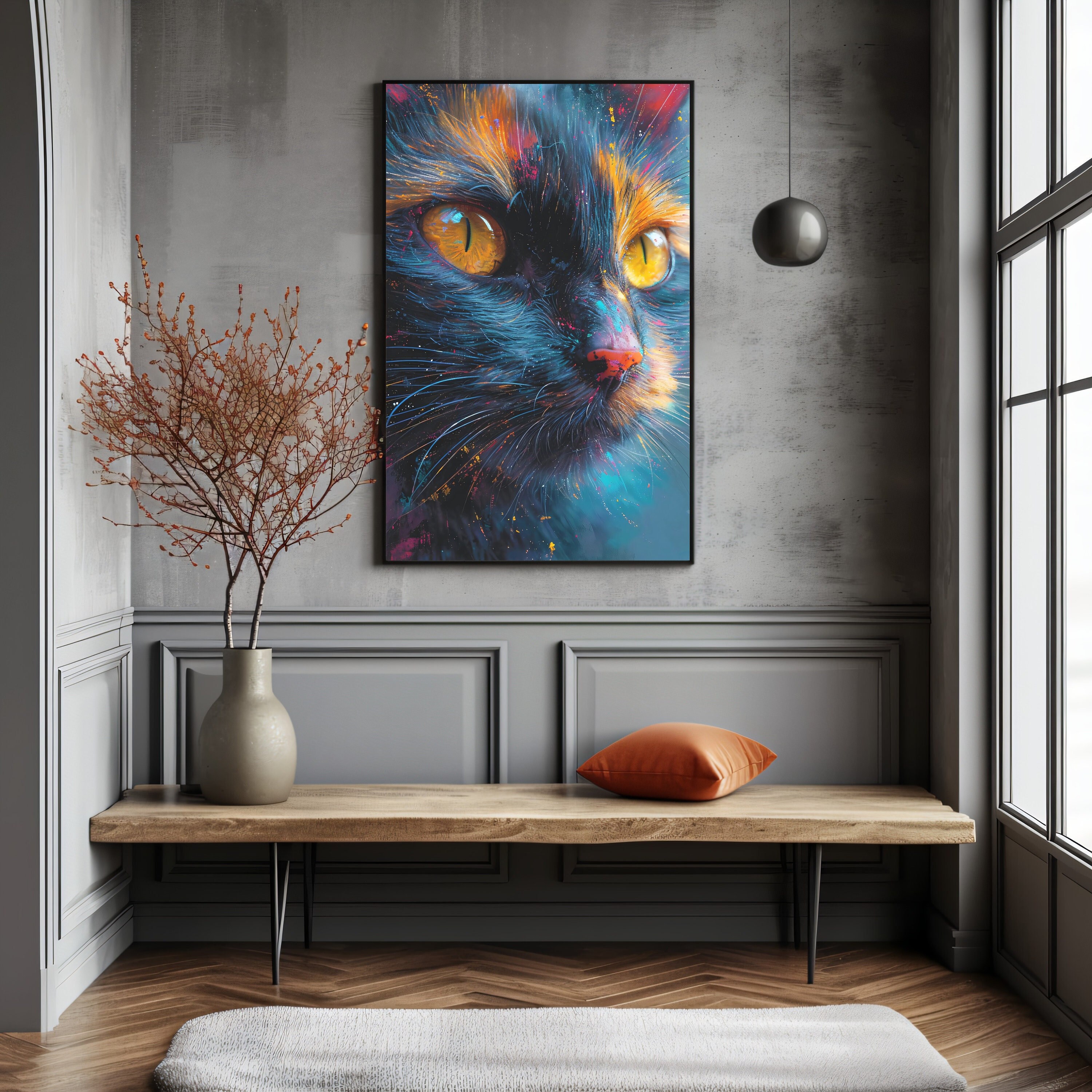 CAT POSTER Cat Wall Art, Wall Art Poster, Cat Lover Art, Room Decor ...