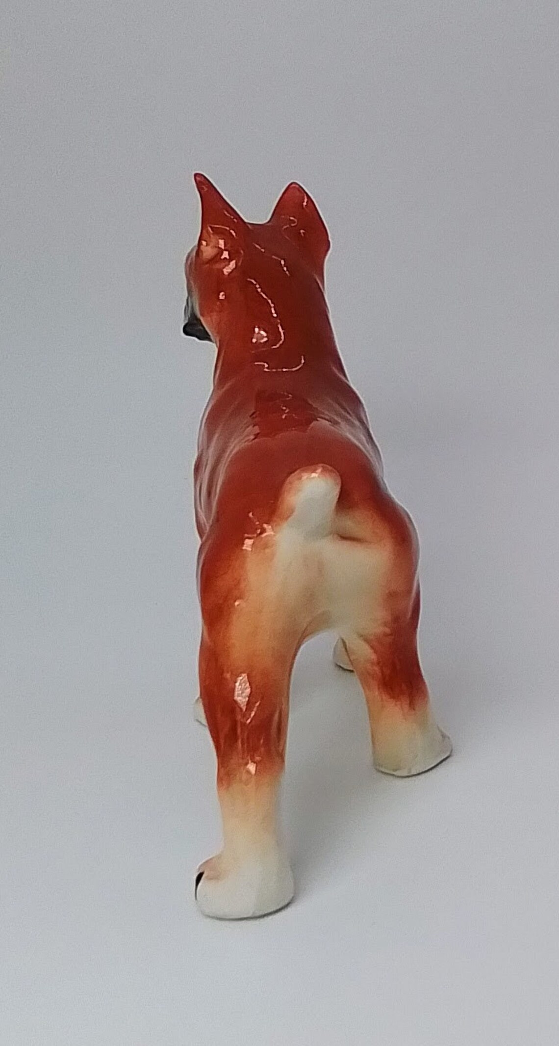 Vintage Ceramic Boxer Dog Figurine-brown and Black - Etsy