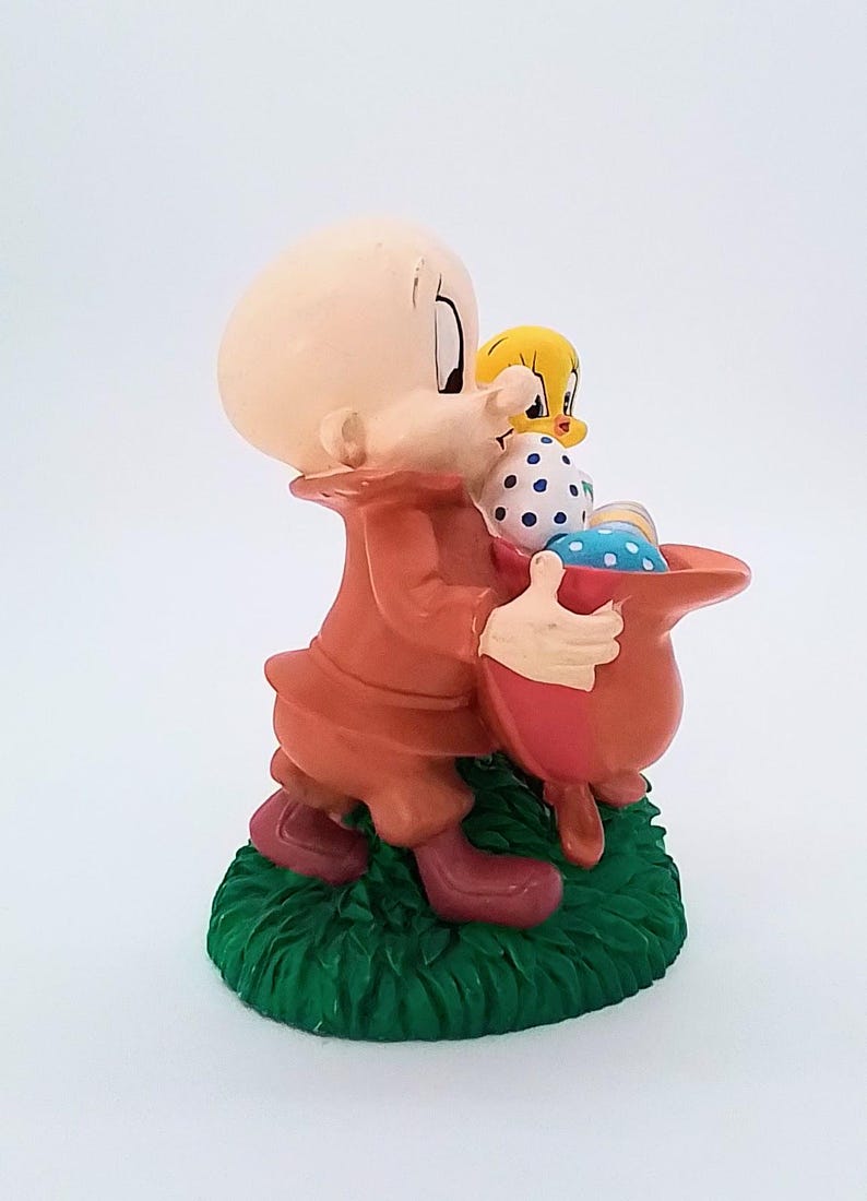 Elmer Fudd and Tweety Bird Easter Figurine - Etsy