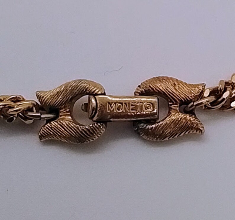 Vintage Classic Monet Diamond Cut and Tassel Pendant - Etsy