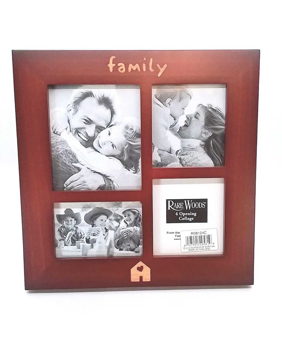 NEW VTG Family Collage Frame, 4 Openings, Captions Collection, Rare ...