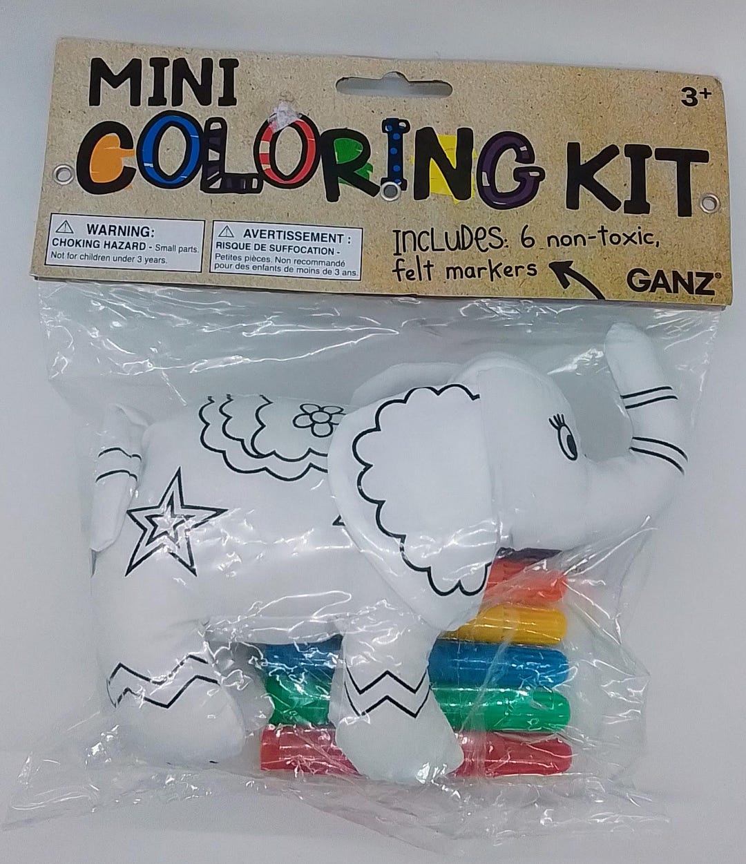 Kid's Craft Stuffed Animal Mini Coloring Kit With Non-toxic Felt ...