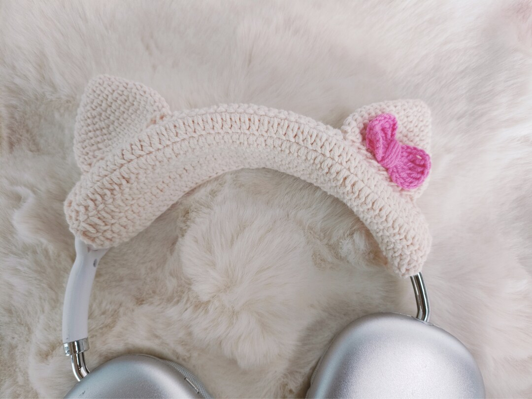 Handcrafted Crochet Anime Headphone Cover, Headphone Accessory Animal ...