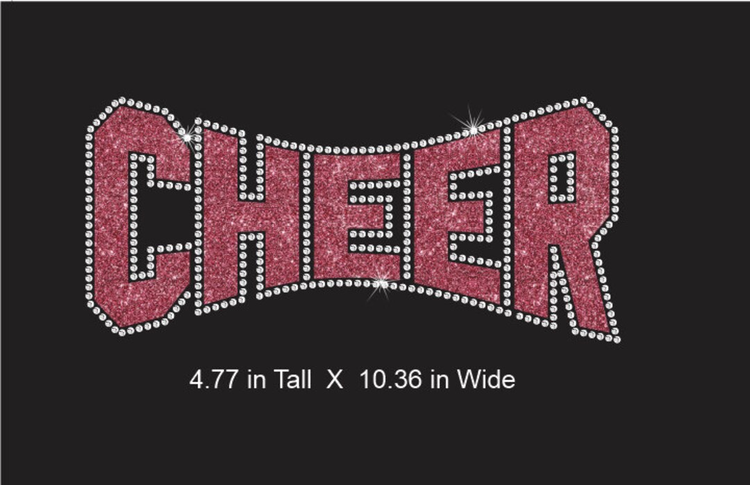 Cheer Arched Download Rhinestone and Vinyl Combo CUT TEMPLATE File in ...