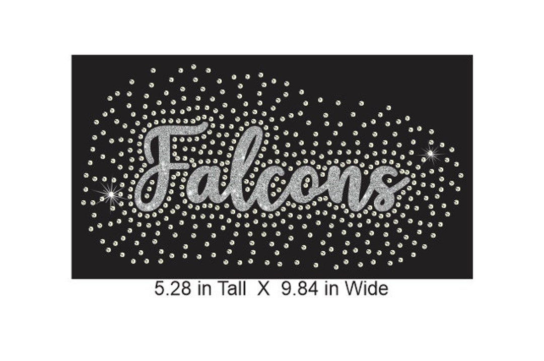 Falcons Cursive Burst Download Rhinestone and Vinyl Combo CUT TEMPLATE ...